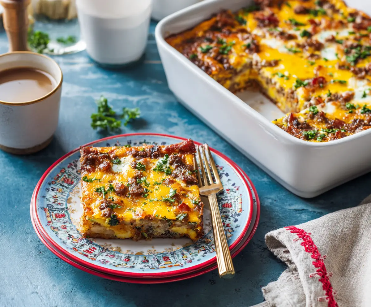 Cowboy Breakfast Casserole Recipe | Easy & Hearty